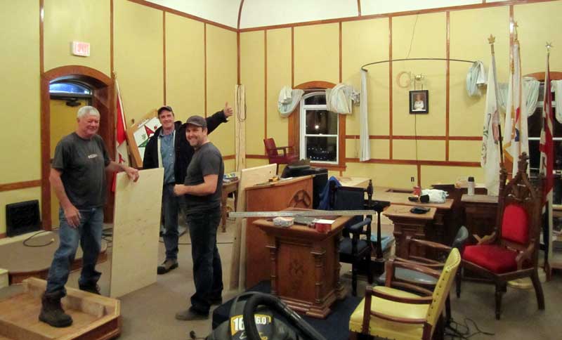 Moving Into The Associated Lodges Hall in Douglastown - Giver on the River