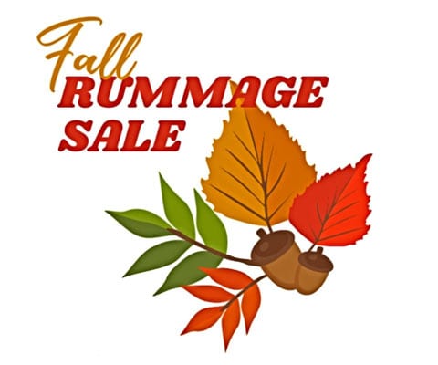 Annual Fall / Autumn Rummage Sale in Blackville - Giver on the River