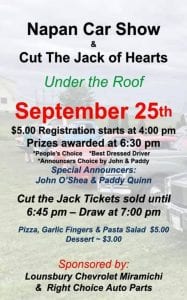 Napan Car Show and Cut the Jack of Hearts Under the Roof! - Giver on ...