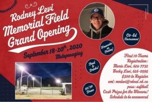 Rodney Levi Memorial Field Grand Opening Celebration - Giver on the River